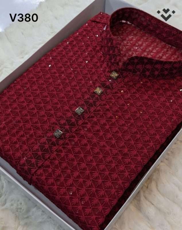 Indian Sequence Punjabi For Men (V380) - New Panjabi Collection - Veomix