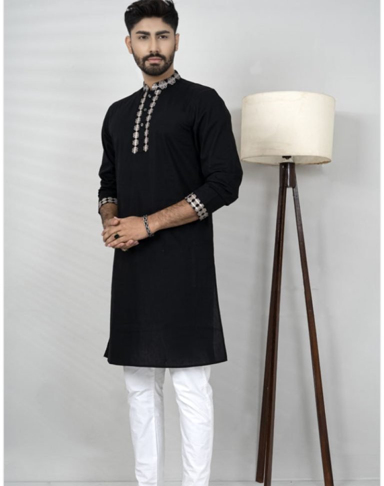 Best Trendy Punjabi Collection 2024: Aubergine Black Panjabi
