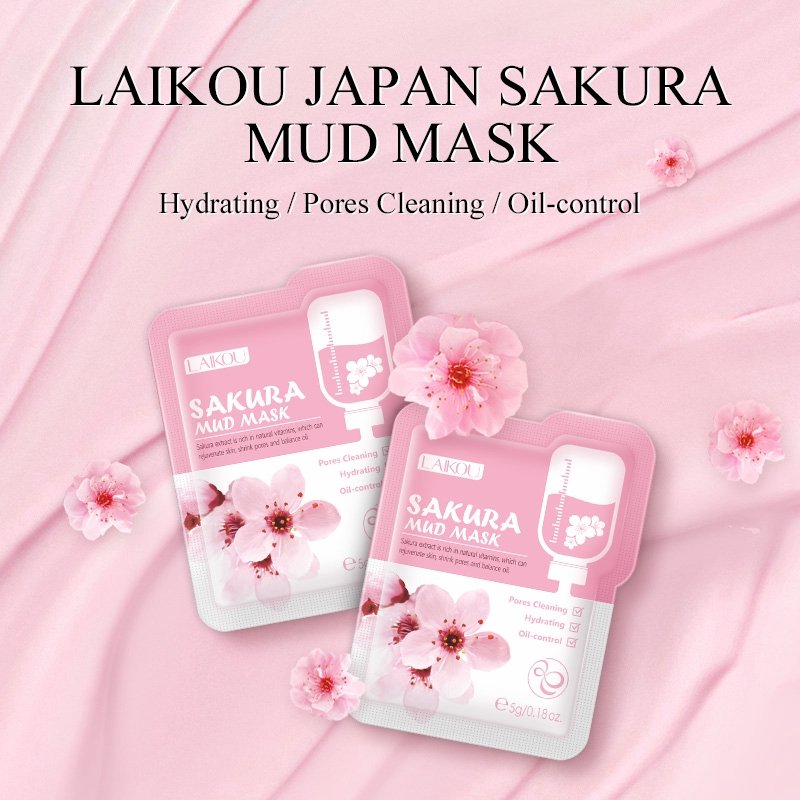 Japan Sakura Mud Mask - Deep Cleansing & Glowing Skin 2025